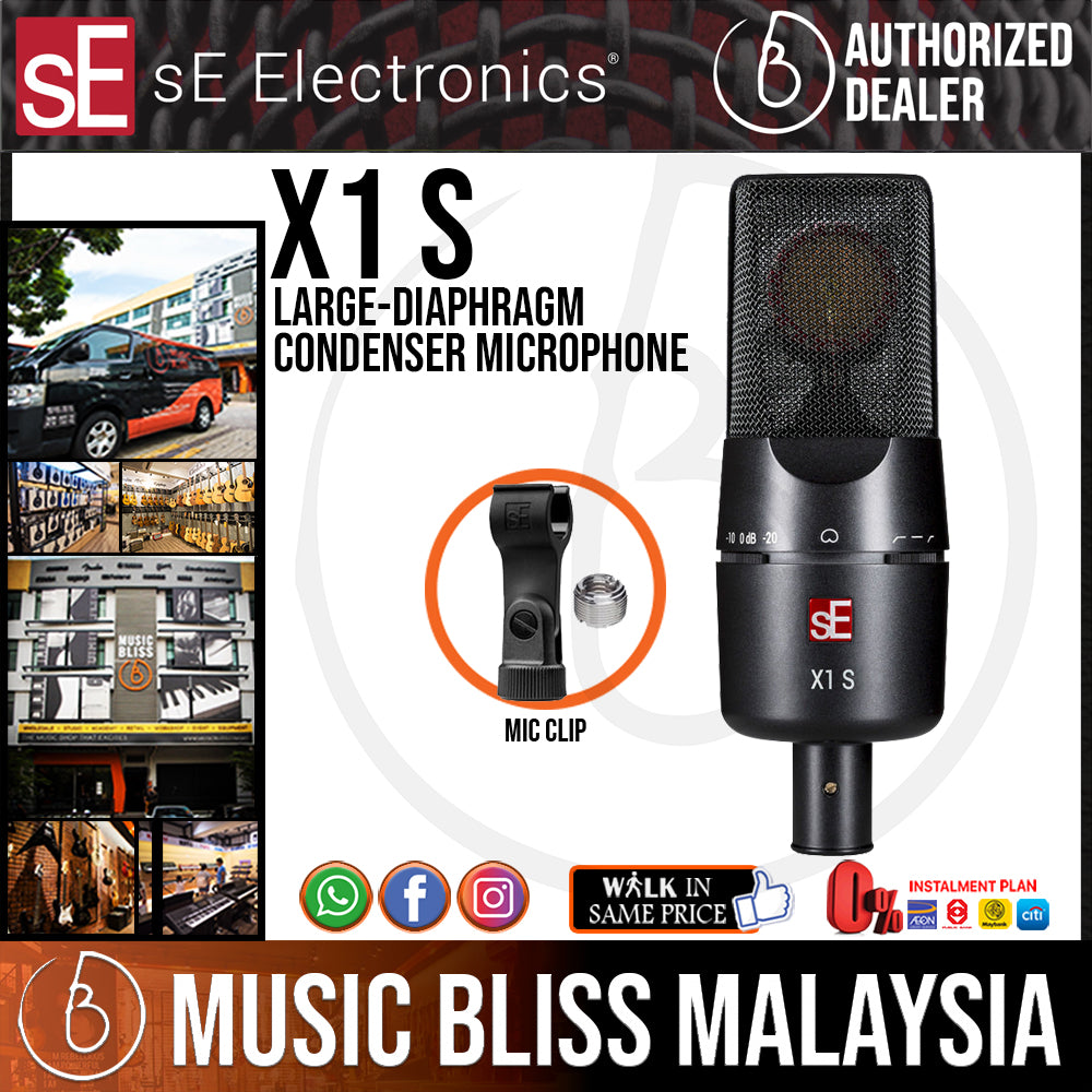 SE Electronics X1 S Large-diaphragm Condenser Microphone (X1S) | Music ...