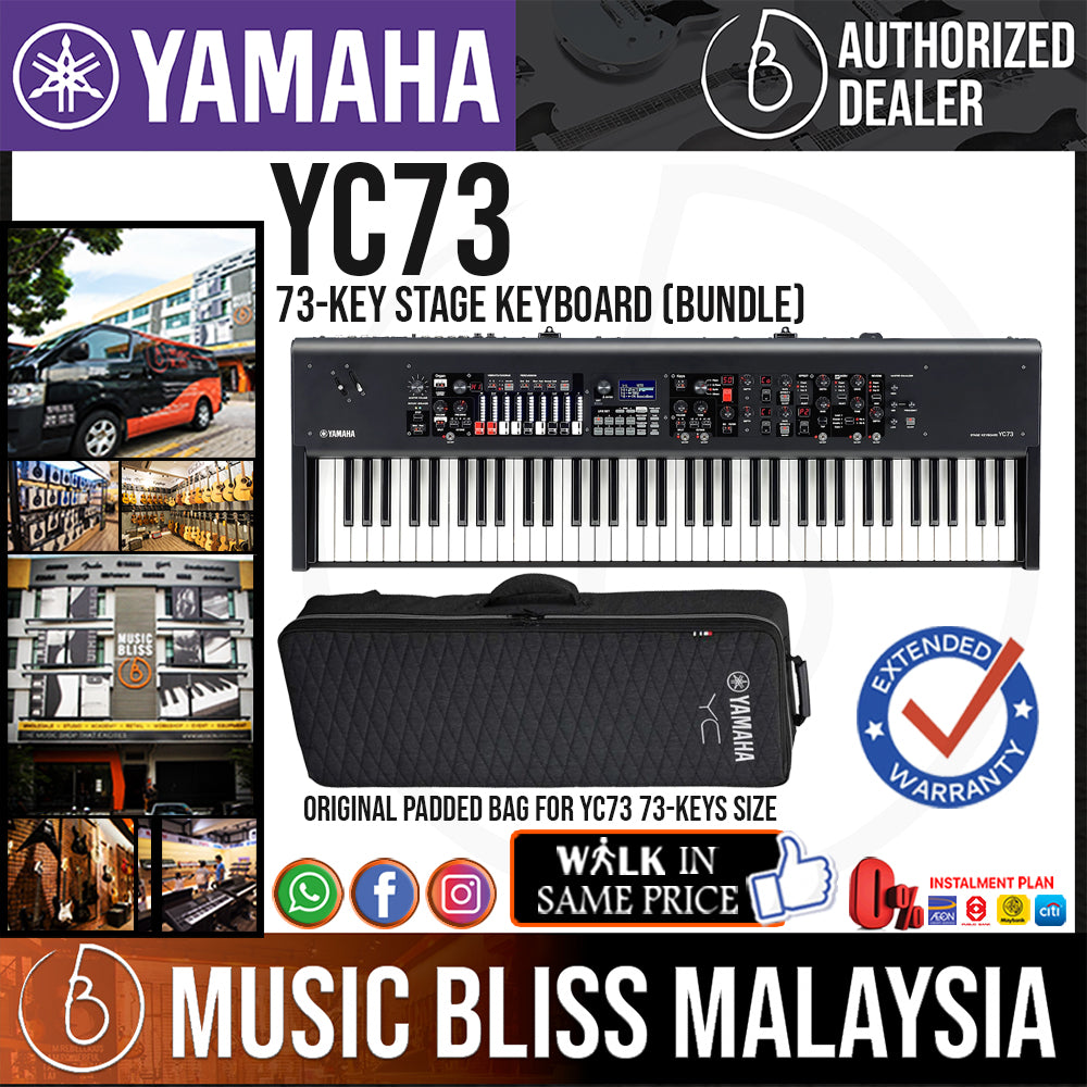 Yamaha YC73 73-key Stage Keyboard with SC-YC73 Original Padded Bag (YC ...