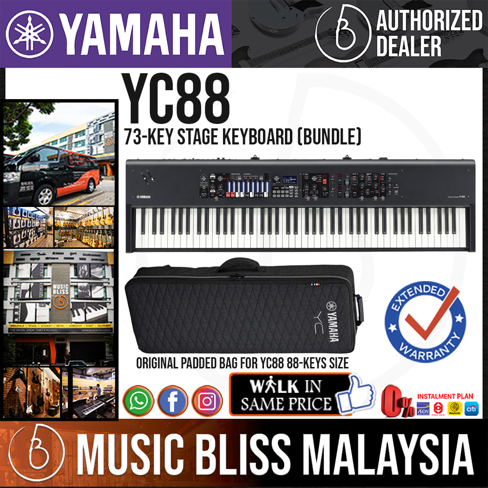 Yamaha YC88 88-key Stage Keyboard with SC-YC88 Original Padded Bag (YC ...