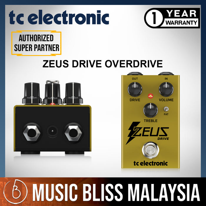 TC Electronic Zeus Drive Overdrive Pedal | Music Bliss Malaysia