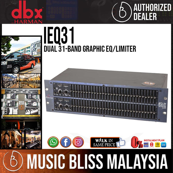 dbx iEQ31 Dual 31-band Graphic Equalizer | Music Bliss Malaysia