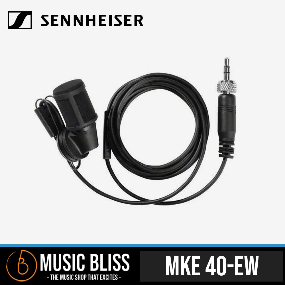 Sennheiser MKE 40 Cardioid Clip-on Microphone (MKE40) | Music Bliss ...