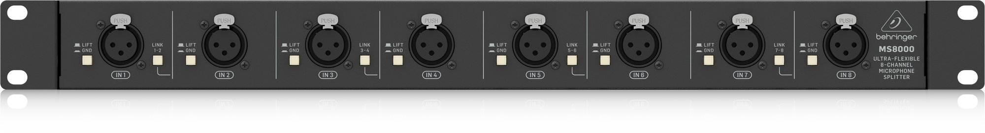 Behringer Ultralink MS8000 Microphone Splitter (MS-8000 / MS 8000 ...