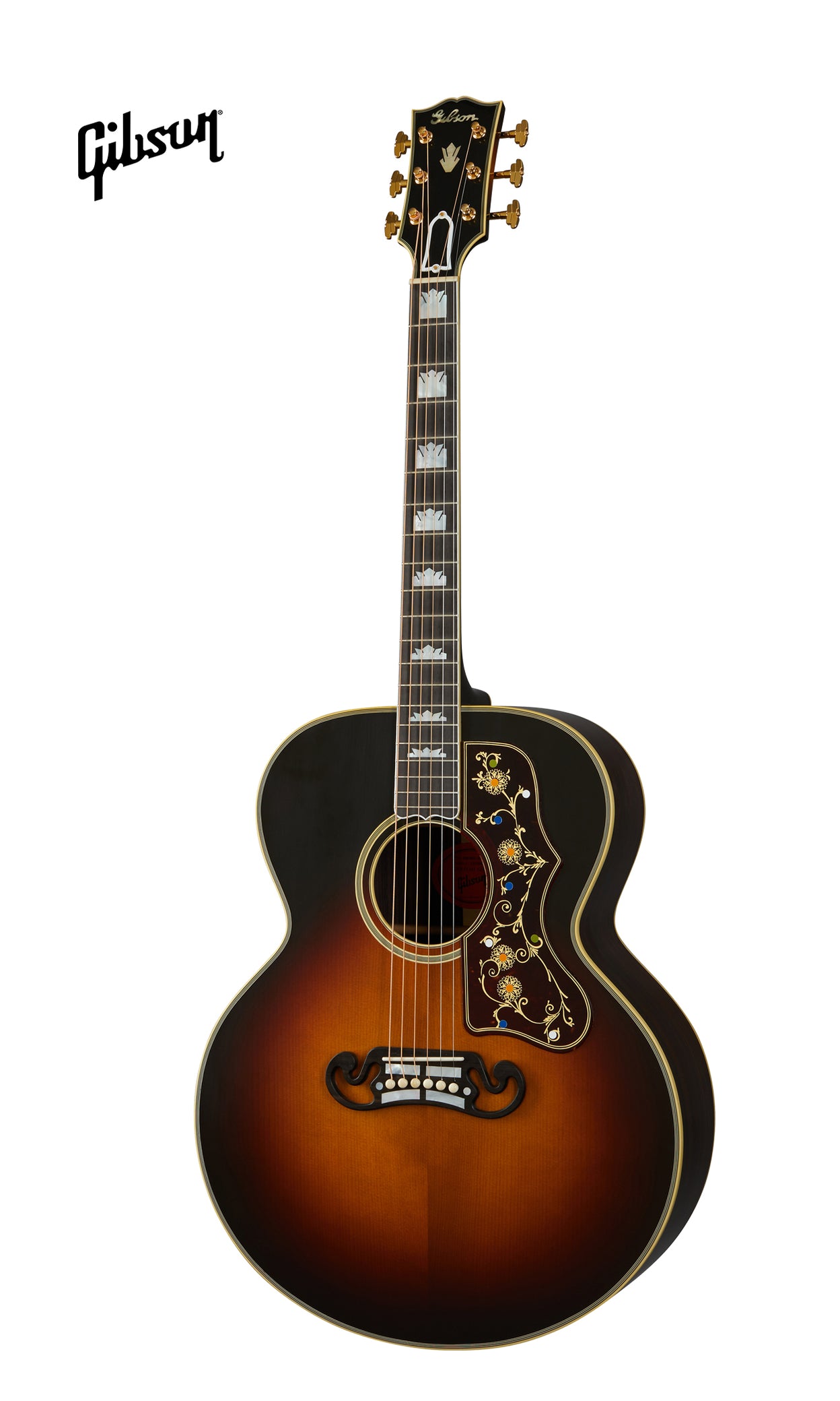 GIBSON PRE-WAR SJ-200 ROSEWOOD ACOUSTIC GUITAR - VINTAGE SUNBURST | Music Bliss Malaysia