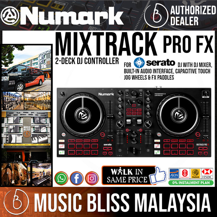 Numark Mixtrack Pro FX – 2 Deck DJ Controller For Serato DJ with DJ ...