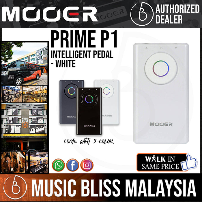 Mooer Prime P1 Intelligent Pedal - White | Music Bliss Malaysia