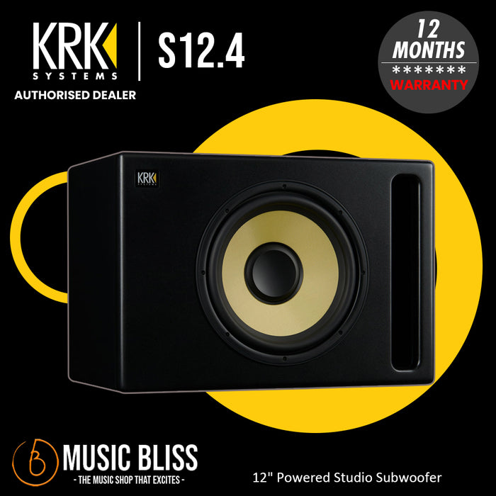 KRK S12.4 12" Powered Studio Subwoofer | Music Bliss Malaysia