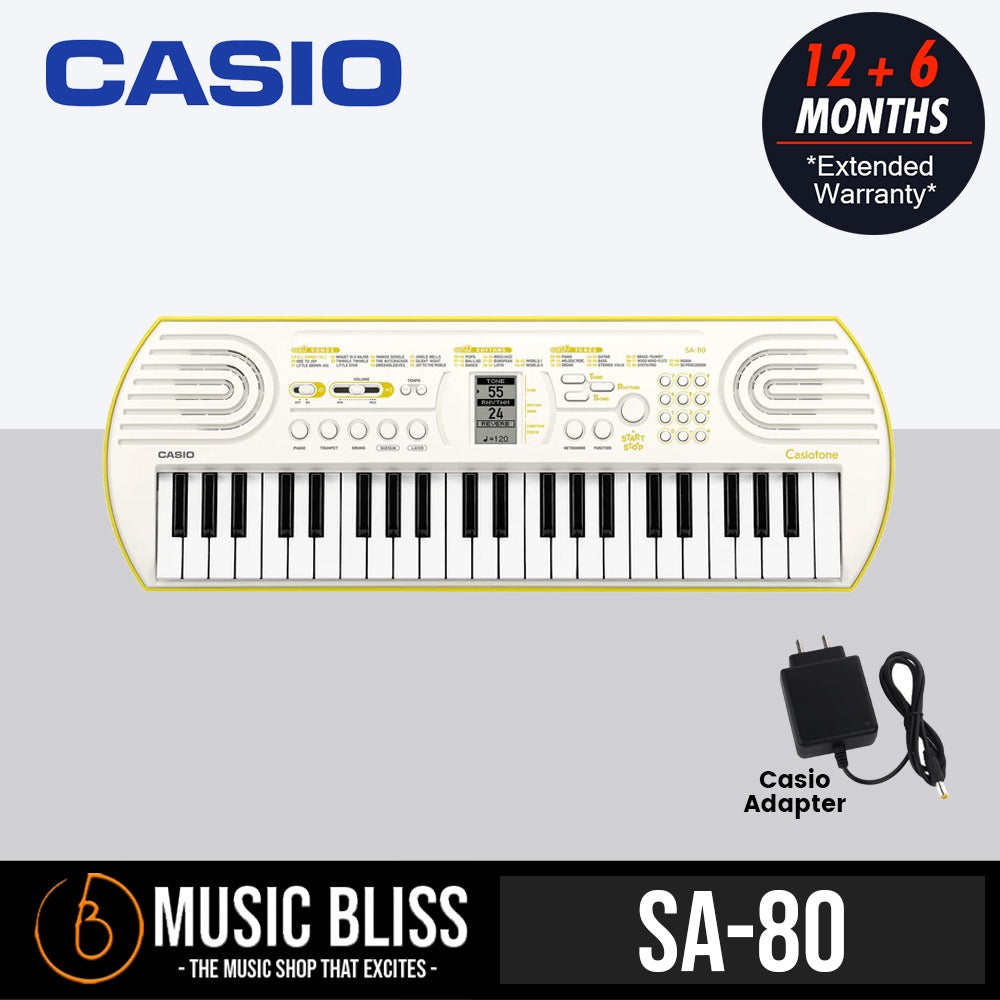 Casio SA-80 44-Keys Mini Keyboard (SA80) | Music Bliss Malaysia