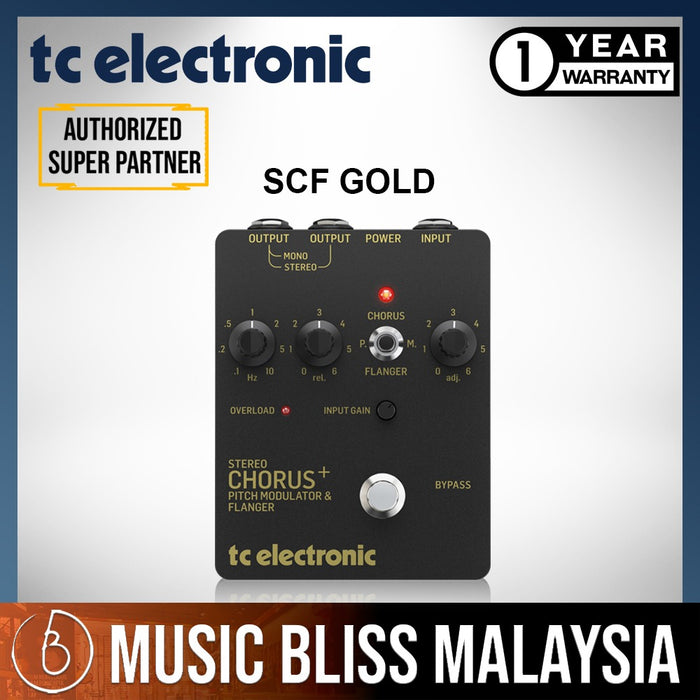 TC Electronic SCF Gold Stereo Chorus Flanger | Music Bliss Malaysia