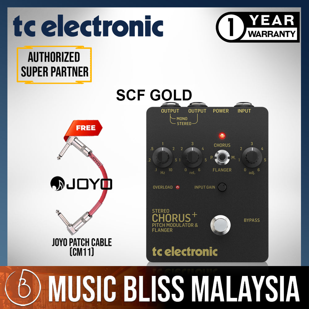 TC Electronic SCF Gold Stereo Chorus Flanger | Music Bliss Malaysia