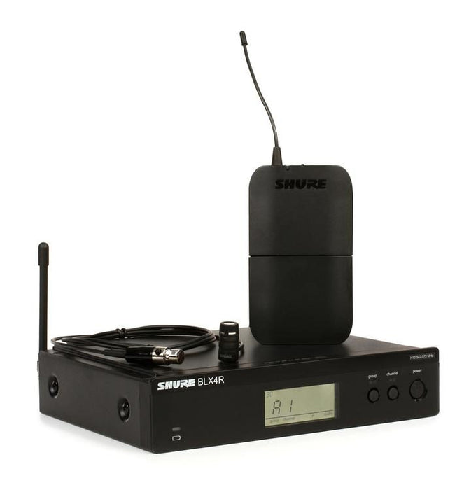 Shure BLX14R/W85 Lavalier Wireless System, BLX4R Wireless Receiver, BLX1 Bodypack Transmitter ...