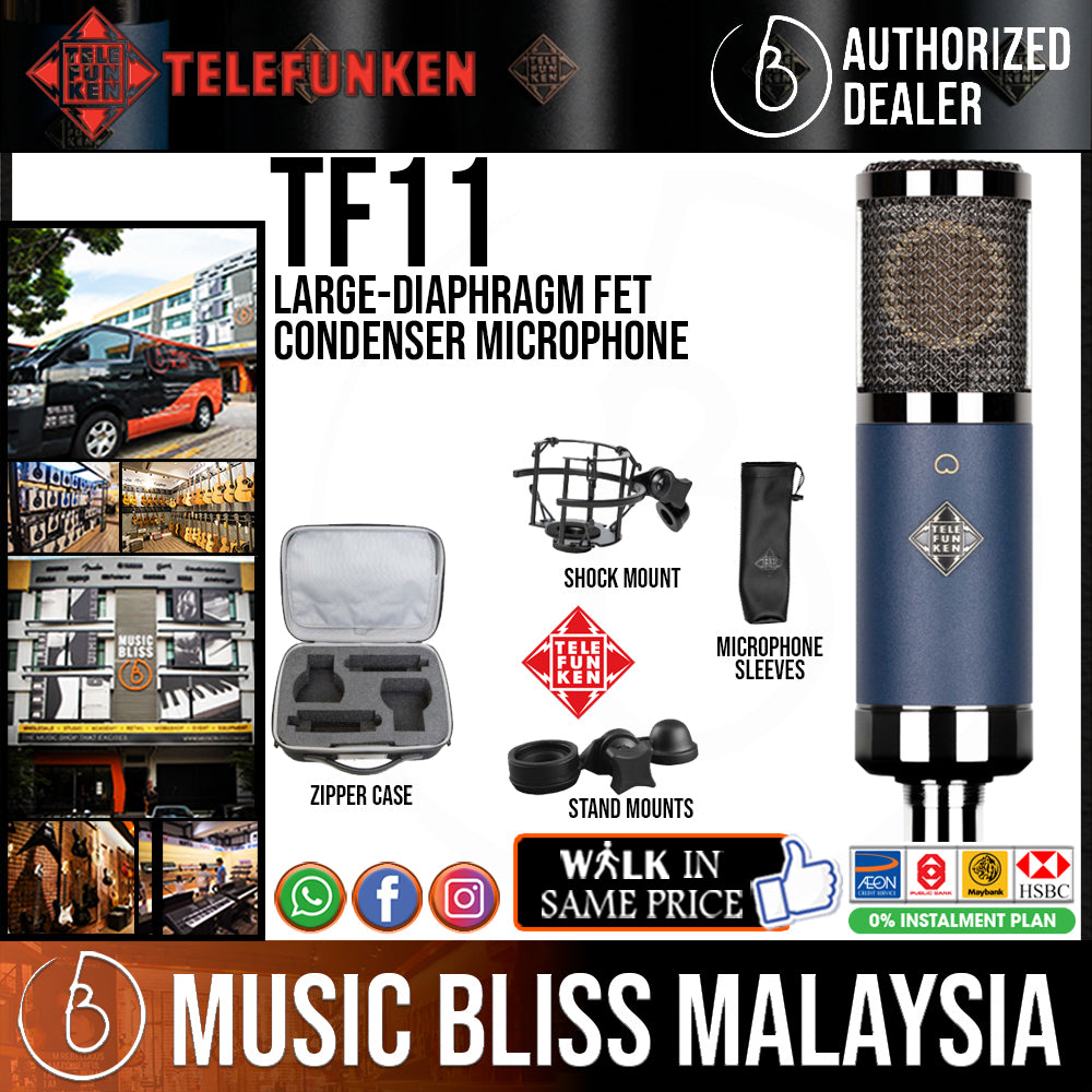 Telefunken TF11 FET Large-diaphragm FET Condenser Microphone | Music ...