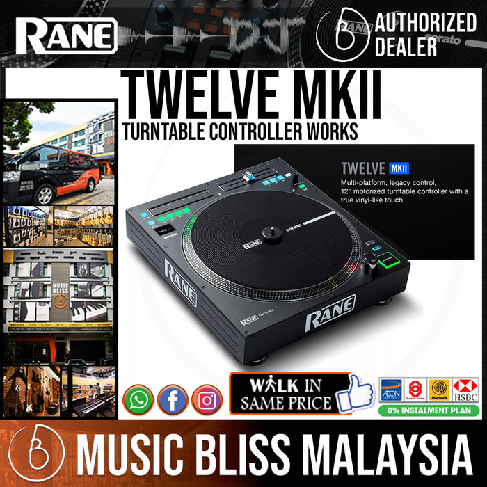 Rane Twelve MKII Turntable Controller works with Serato DJ Pro, TRAKTOR ...