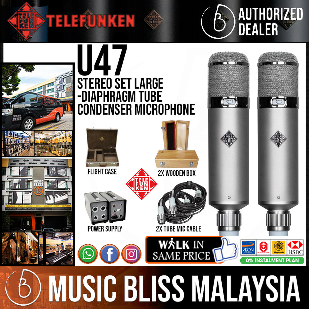 Telefunken U47 Microphone Stereo Set Large-diaphragm Tube Condenser ...
