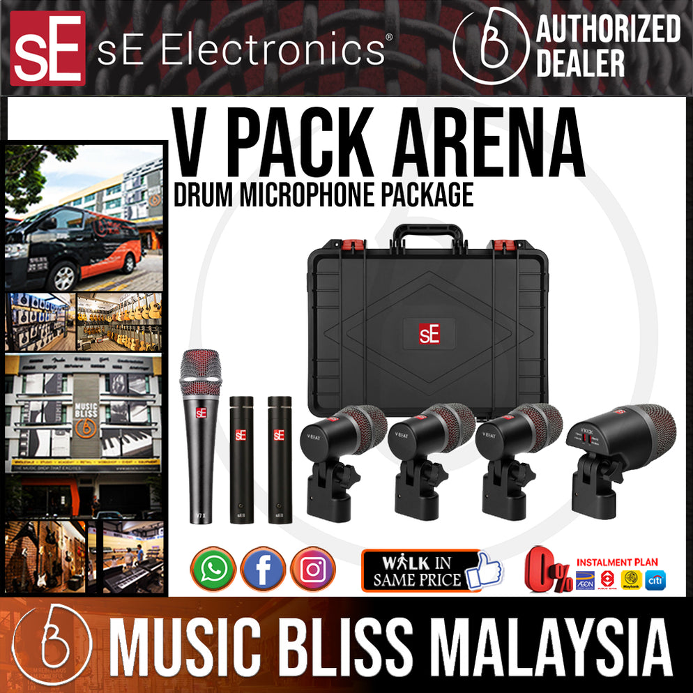 sE Electronics V Pack Arena Drum Microphone Package | Music Bliss Malaysia
