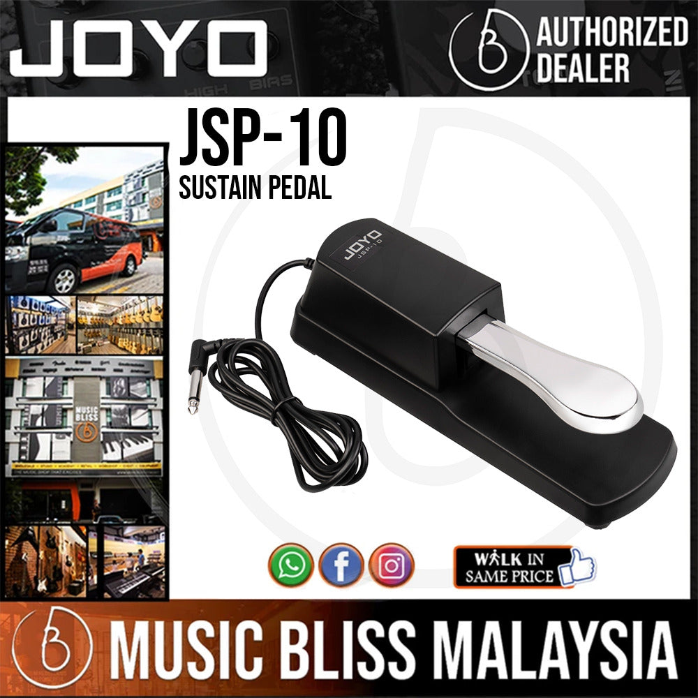 Joyo JSP-10 Universal Sustain Pedal for Electric Piano, Keyboard ...