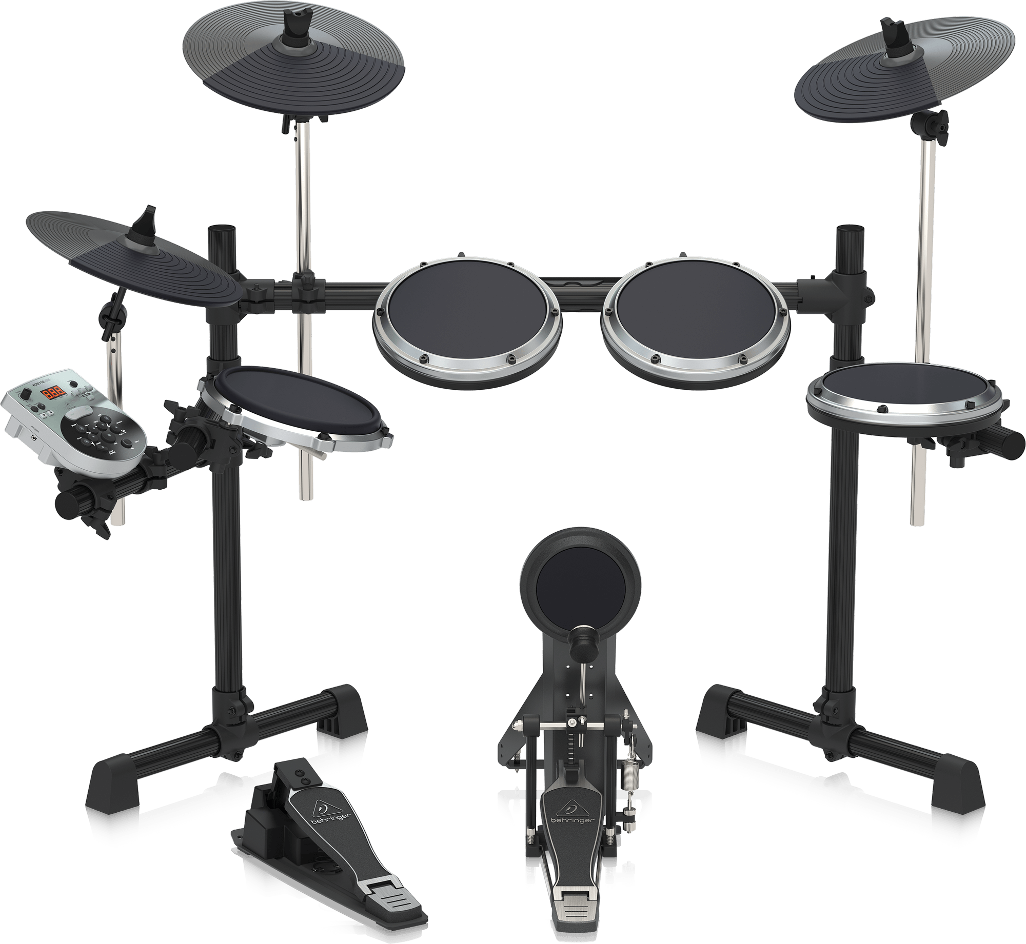 Behringer XD-8USB 5-piece Electronic Drum Set with Headphone, Drum ...