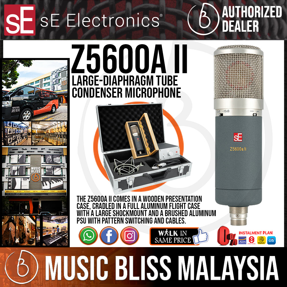 SE Electronics Z5600a II Large-diaphragm Tube Condenser Microphone | Music Bliss Malaysia