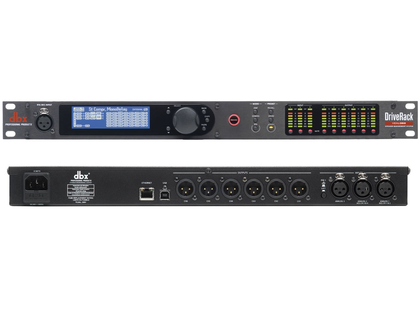 dbx DriveRack VENU360 Loudspeaker Management Processor | Music Bliss ...