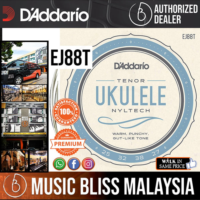D'Addario EJ88T Nyltech Ukulele Strings, Tenor | Music Bliss Malaysia