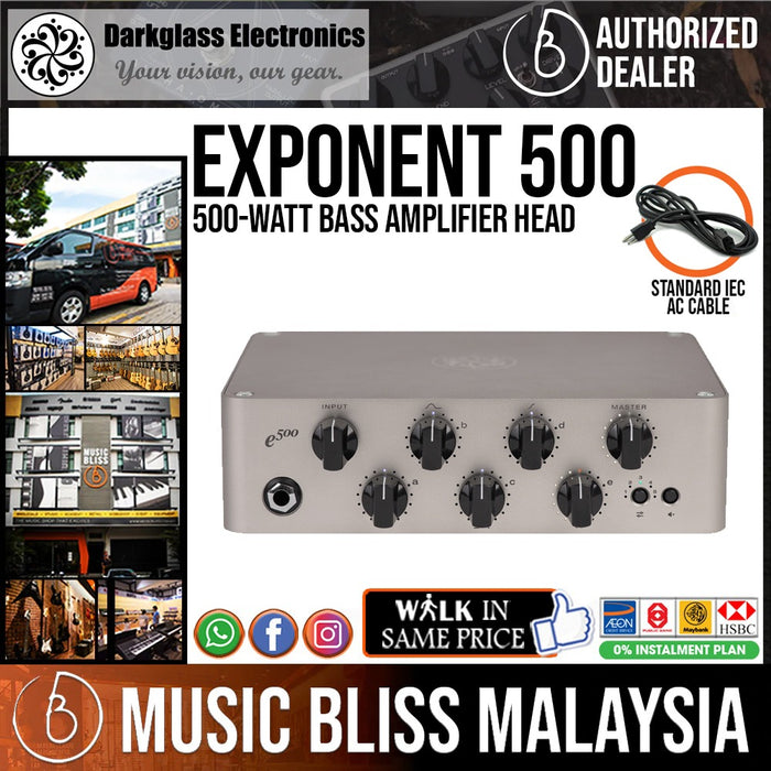 Darkglass Exponent 500 Bass Amplifier Head | Music Bliss Malaysia