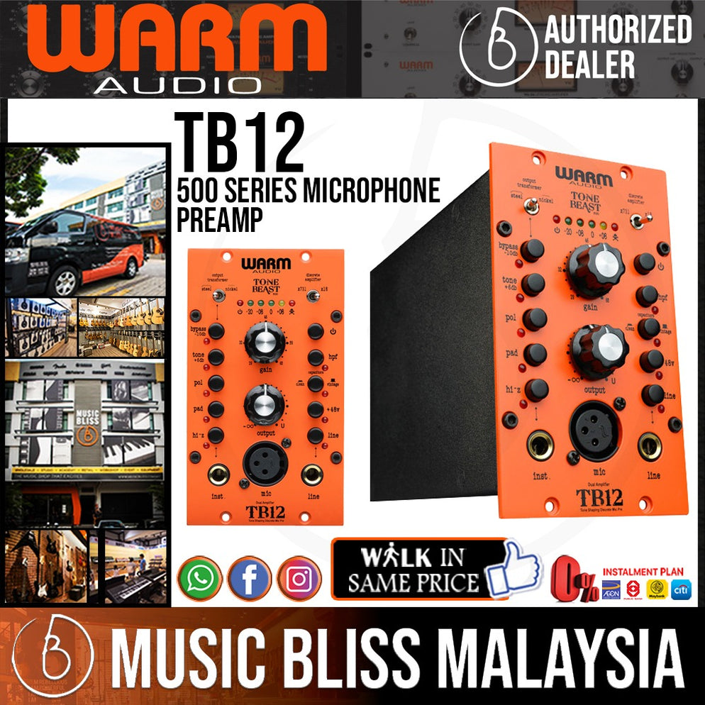 Warm Audio TB12 500 Series Microphone Preamp | Music Bliss Malaysia
