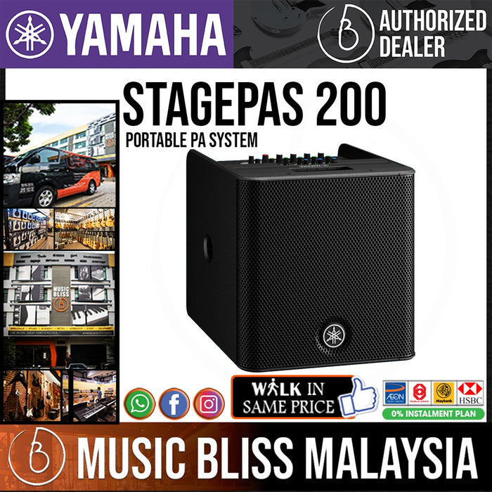 Yamaha StagePas 200 Portable PA System | Music Bliss Malaysia