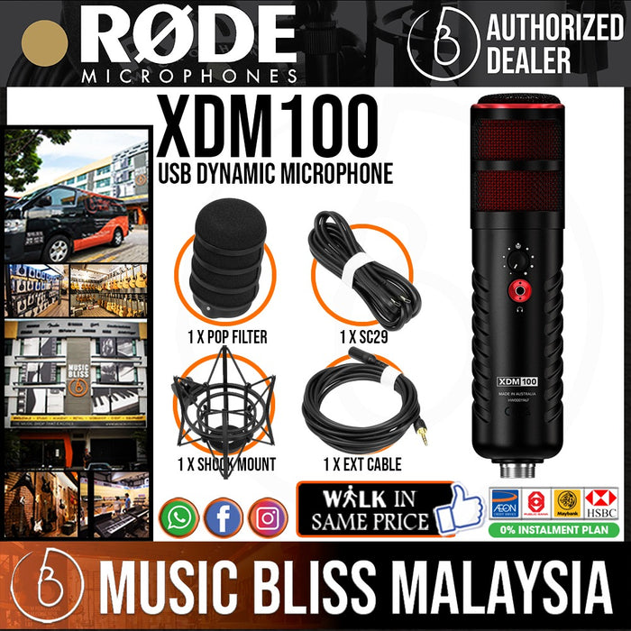 Rode XDM-100 Dynamic USB-C Microphone (XDM100) | Music Bliss Malaysia
